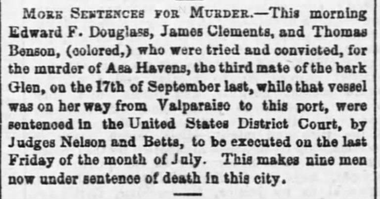 Thomas Benson and Edward F. Douglass – The Federal Death Penalty Project